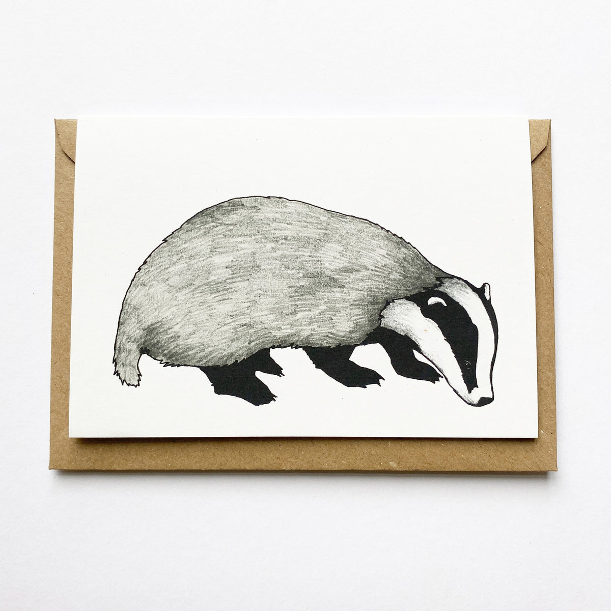 Badger Illustrated Card – katebroughton
