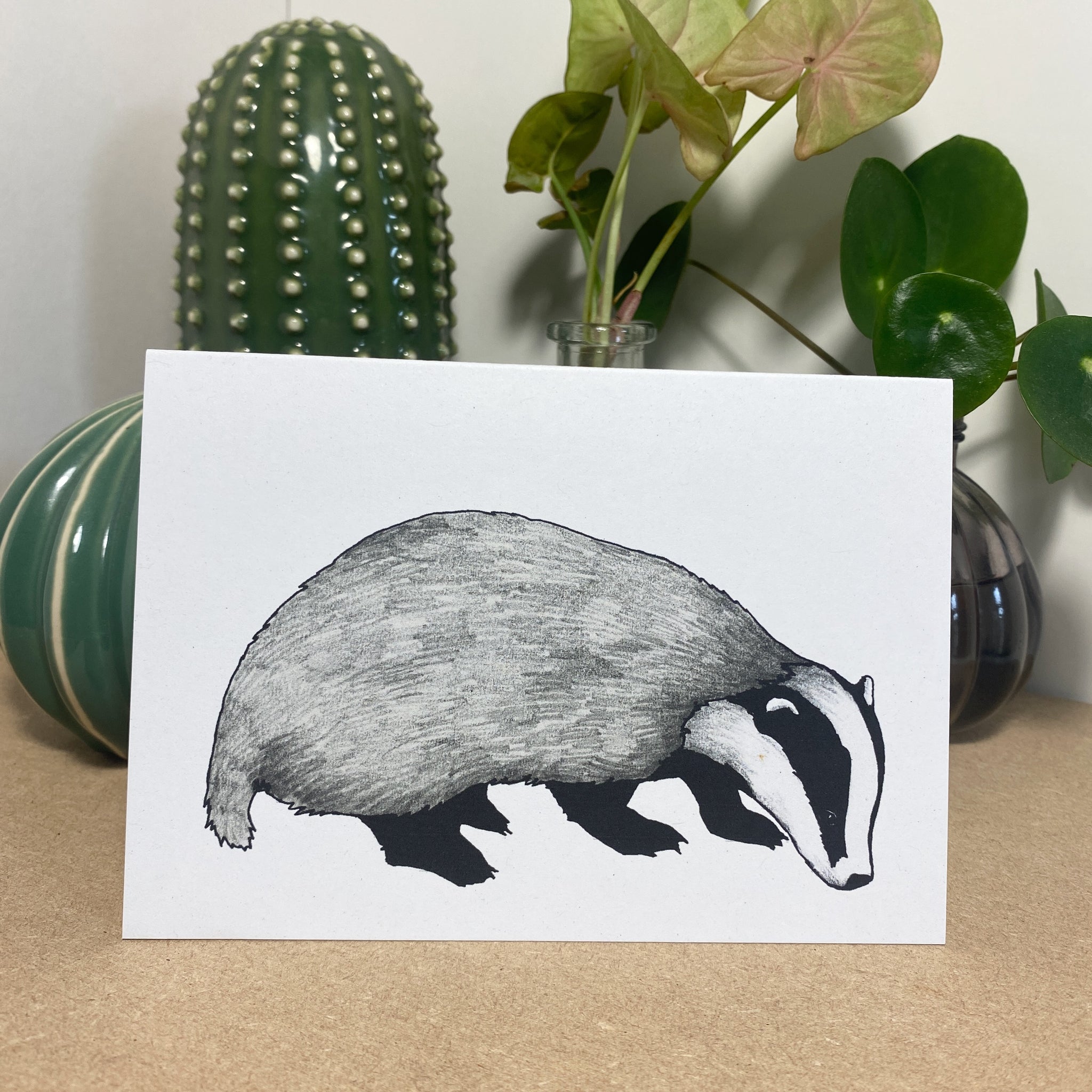 Badger Illustrated Card – katebroughton