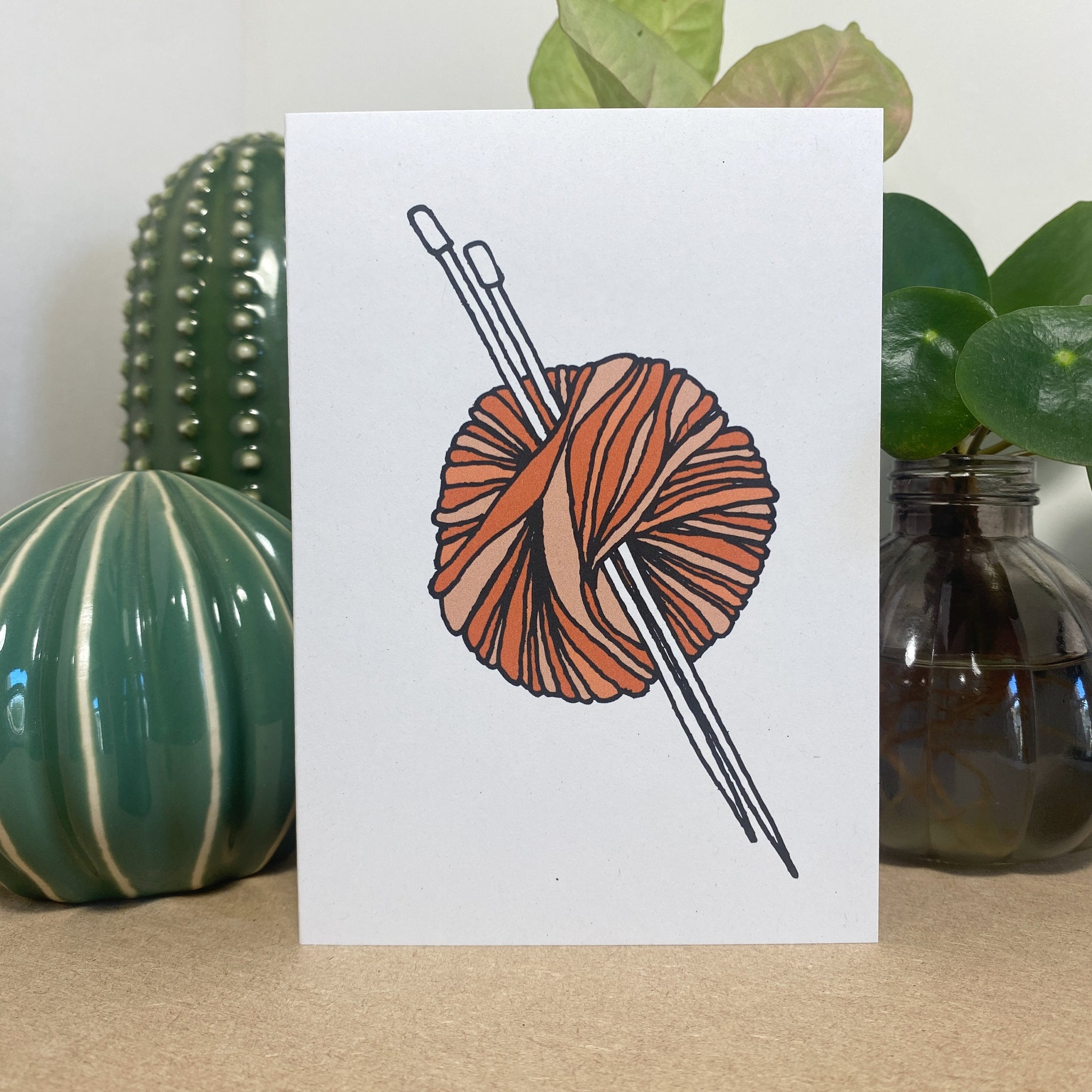 Knitting Cards Reluen Funny Positive Potato,Cute Wool Knitting Doll