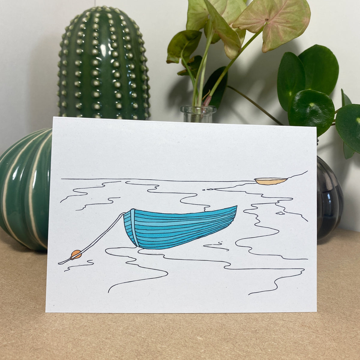 Seaside Boats Card – katebroughton