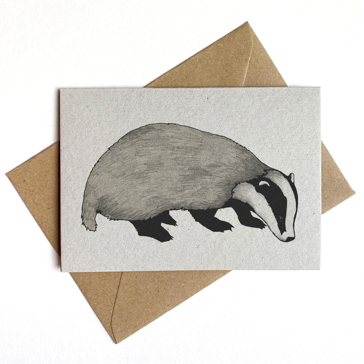 Badger Illustrated Card – katebroughton