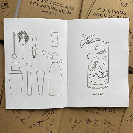 Classic Cocktails Colouring Book – katebroughton