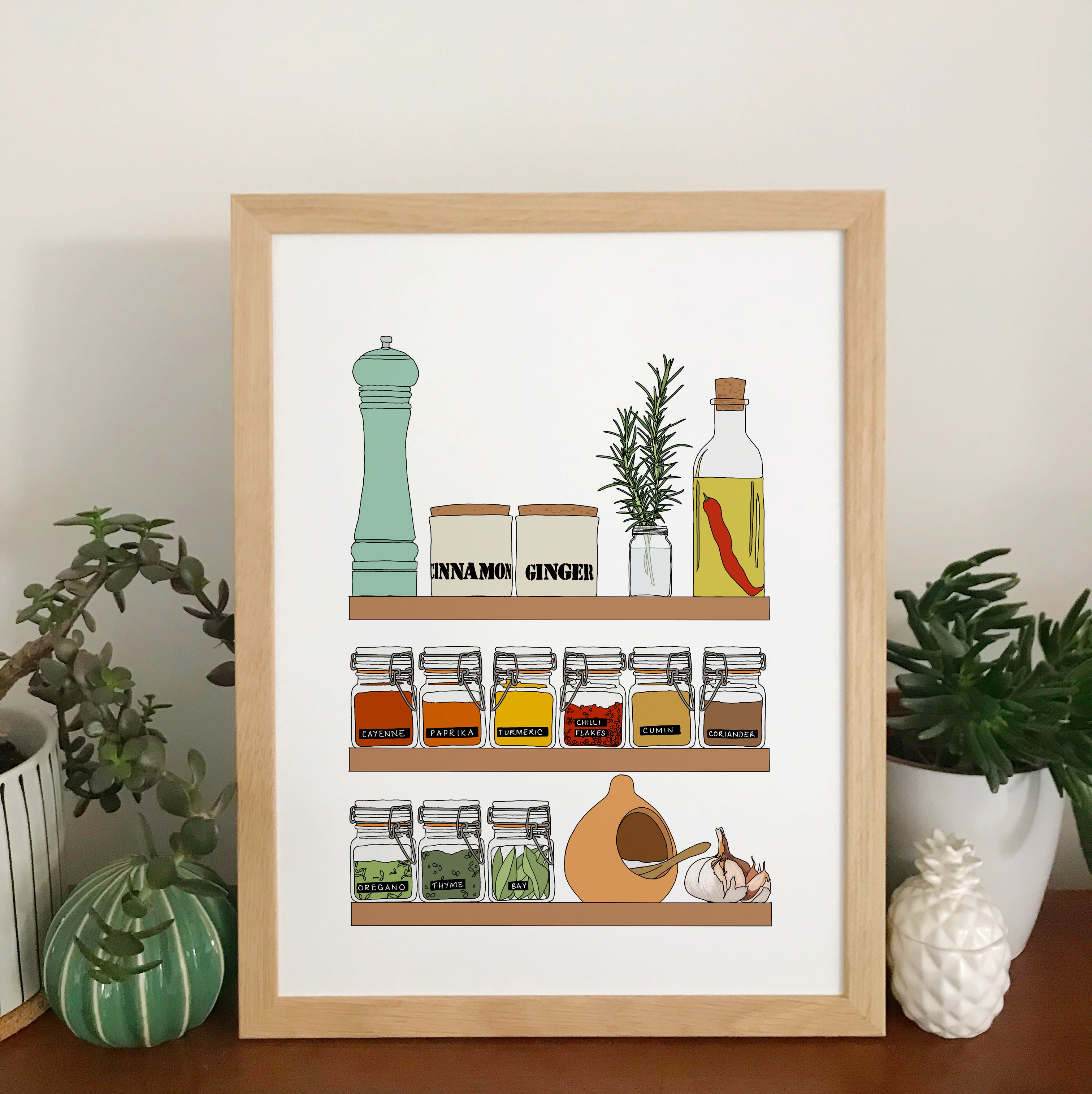 Herbs and Spices Print – katebroughton