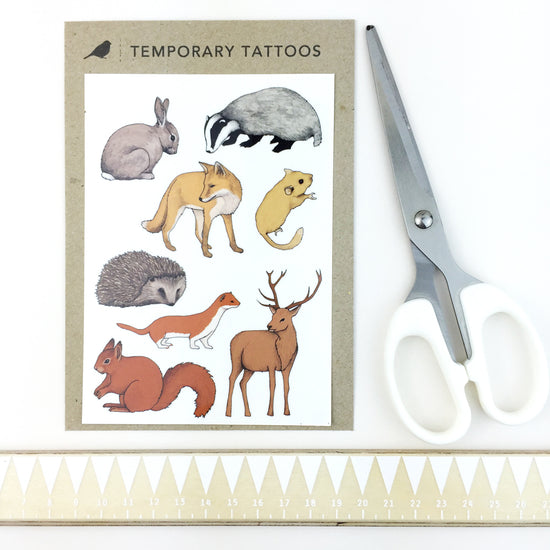 Woodland Animal Temporary Tattoos – katebroughton